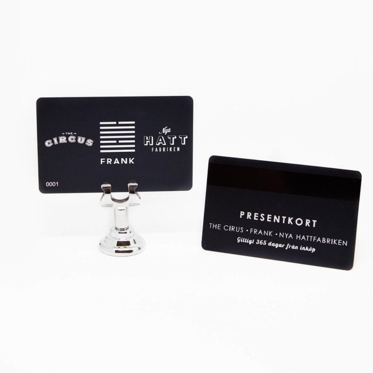 Presentkort plast | Snygga visitkort